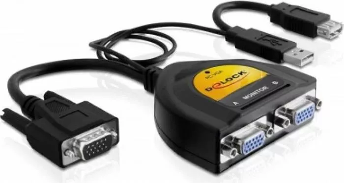 Multiplicator portabil VGA 2 porturi 450Mhz 61968 - domo.ro