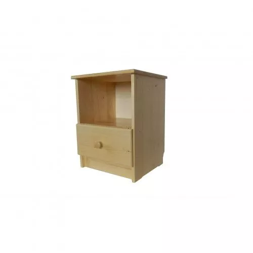 Noptiere din lemn Serena 40x49x35 lac natur nla-1 - domo.ro