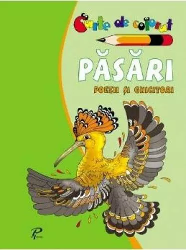Pasari. Poezii si ghicitori - Carte de colorat 978-9975-69-691-3 - domo.ro