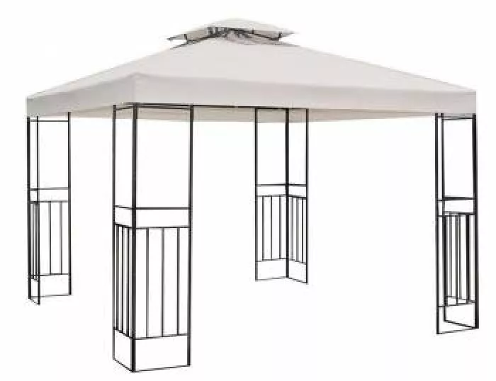 Pavilion cort gradina RAKI 3x3m cadru metalic bej mn0166250 - domo.ro