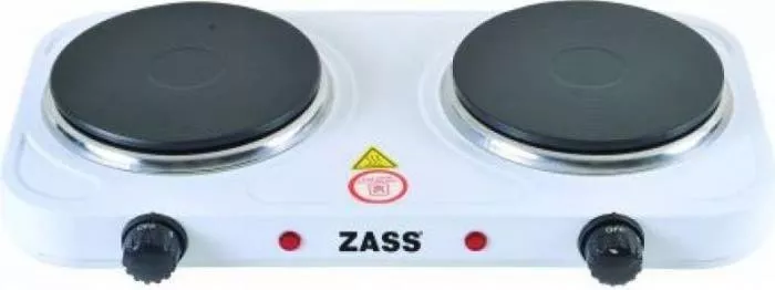 Plita Electrica Dubla Zass ZHP 05A 2000W 2 Ochiuri Temperatura 400 grade Alb ZHP 05 A