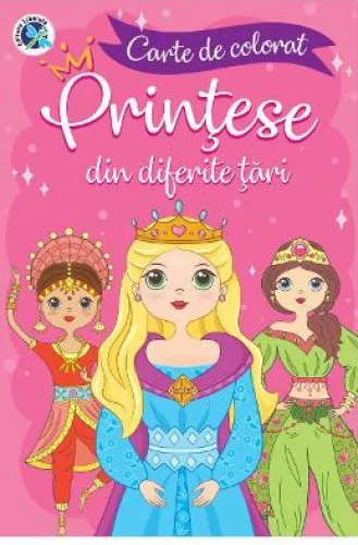Printese din diferite tari. Carte de colorat - Luminita Albu 978-9975 ...