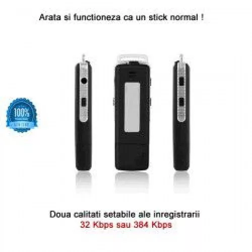 Reportofon spion mascat in stick Usb de memorie 8Gb 560 de ore ...