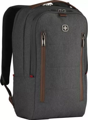 Rucsac Wenger City Upgrade 16 Laptop Backpack w Cross Body Day Bag Gri ...