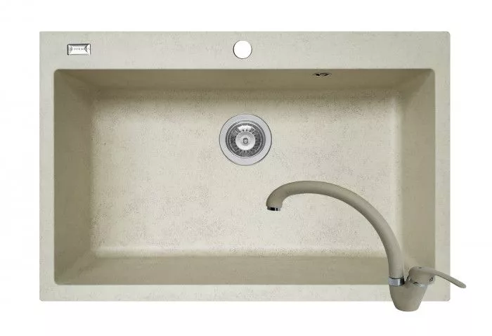 Set Pyramis chiuveta Square DUROTHEK si baterie Ossia 760x500mm ...