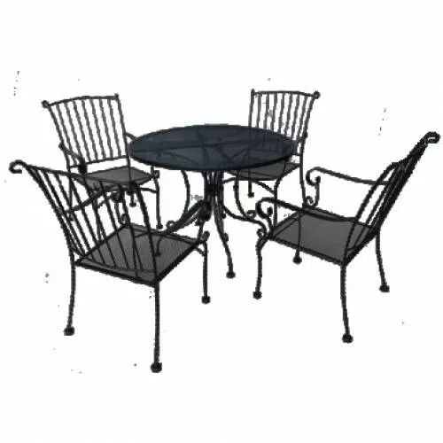 Set mobila gradina terasa din fier forjat KING-AMERIKA Masa rotunda ...