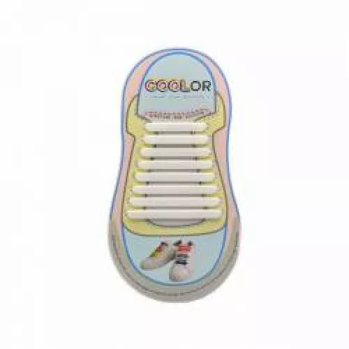 Sireturi silicon COOLor Alb coolor002